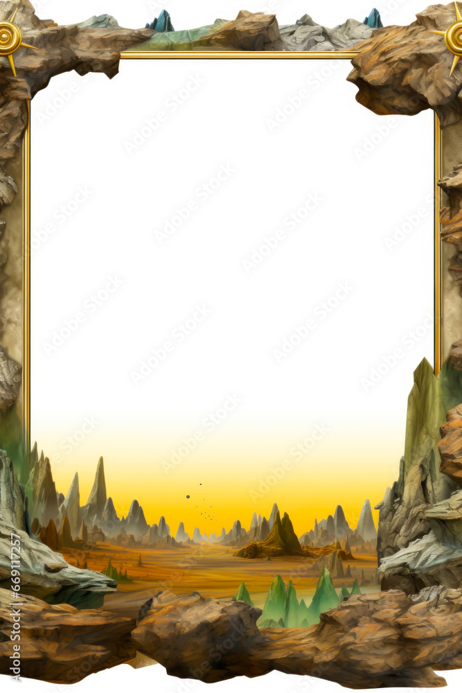 geology frame border emptypage Whitebackground Stock Illustration ...