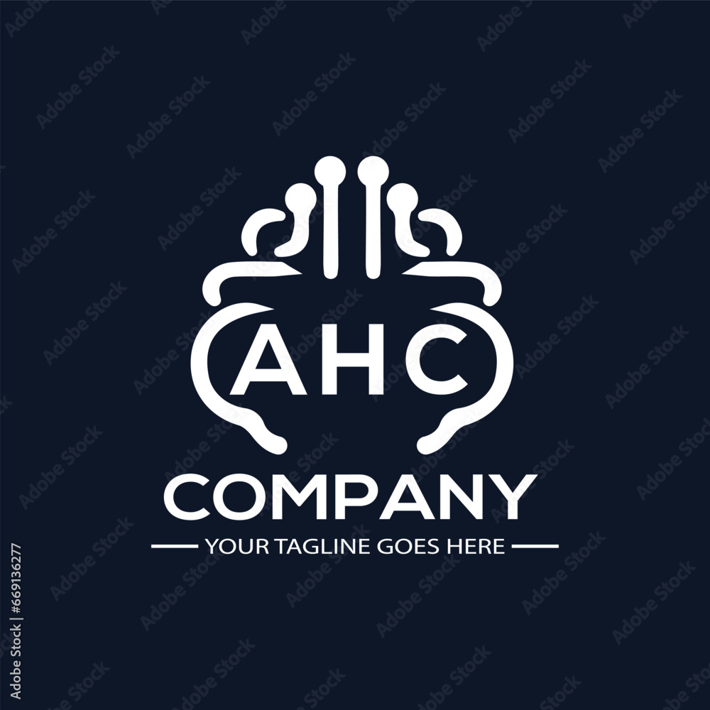 AHC logo design initial creative letter logo. AHC unique letter logo ...