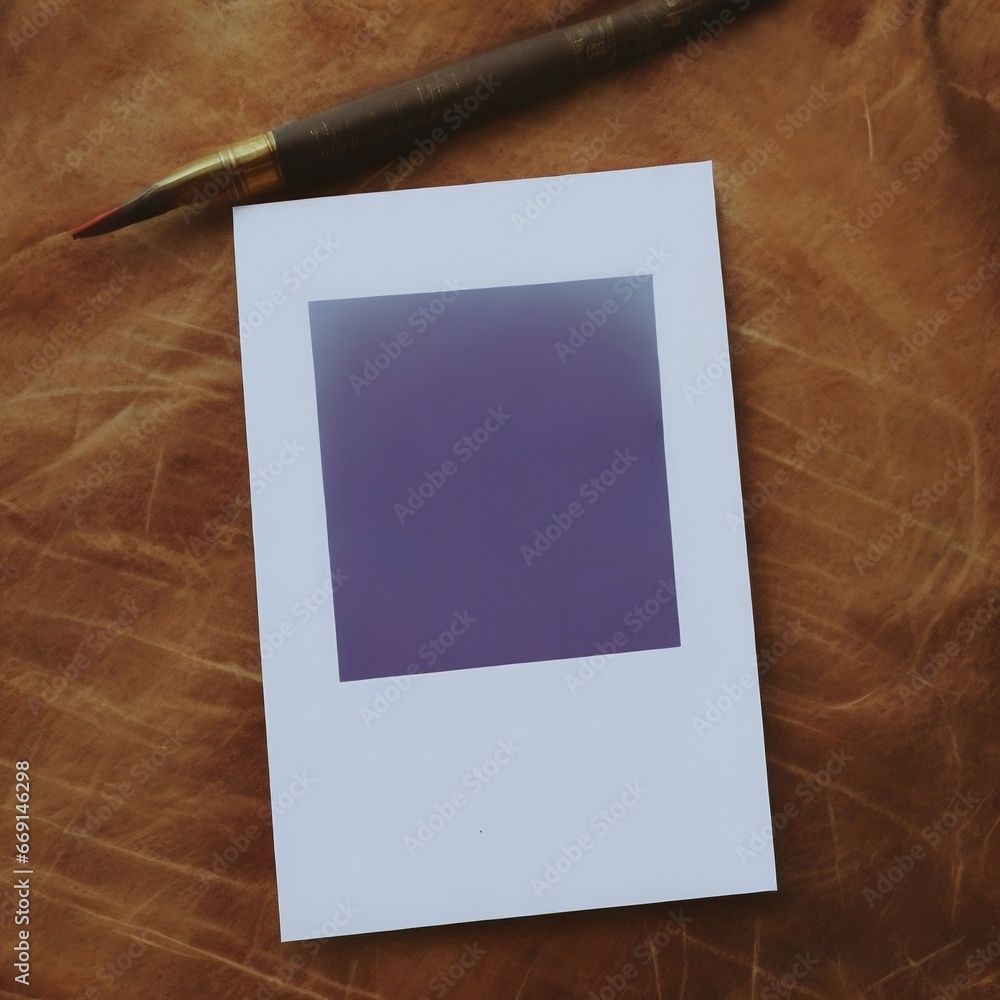 empty invitation card created with Generative AI technology Stock ...