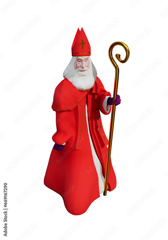 Sinterklaas figure on a transparent background, PNG, Sinterklaas theme ...
