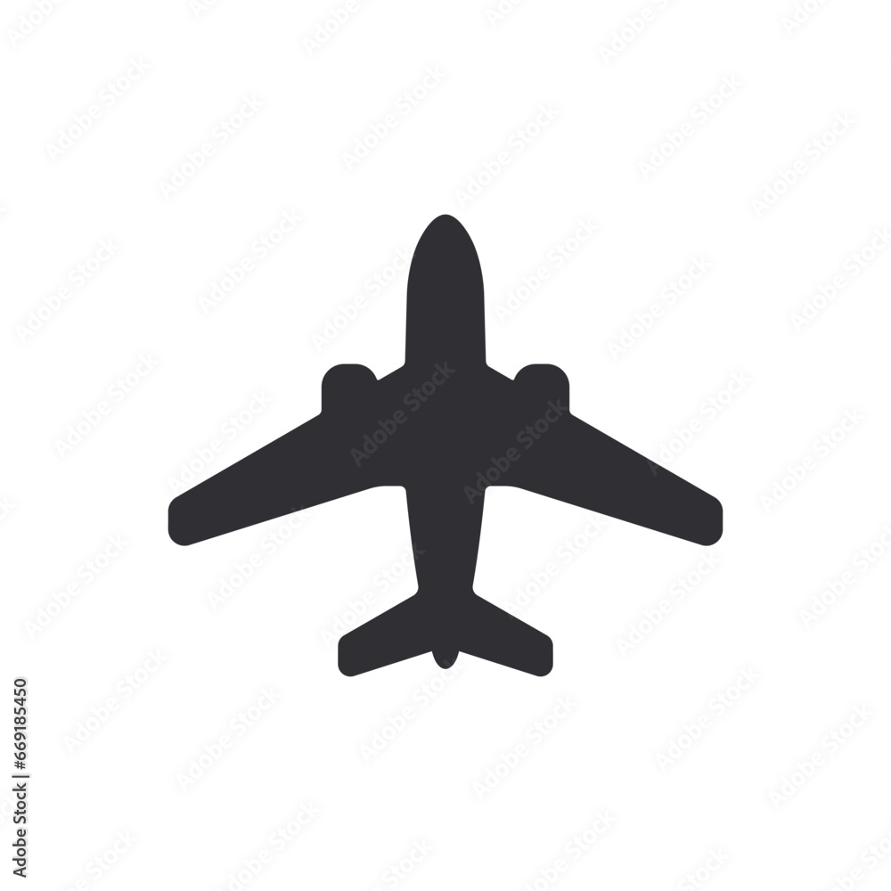 Airplane icon. Plane sign. Flight of the aircraft. Plane taking off ...