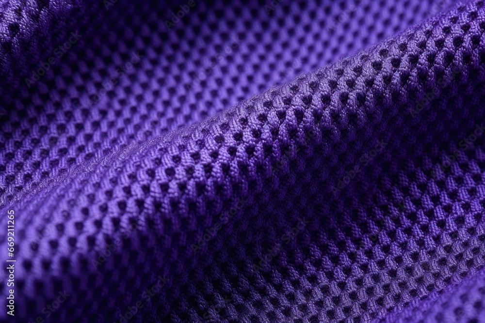 thick purple football uniform fabric with drapes and pleats. horizontal ...