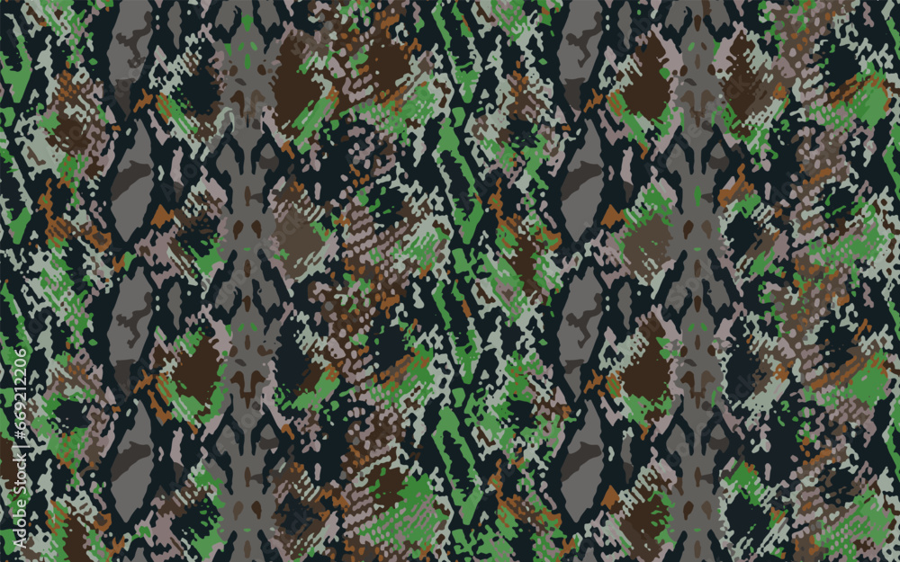 Full Seamless Snake Animal Skin Pattern Vector. Snake leather design ...