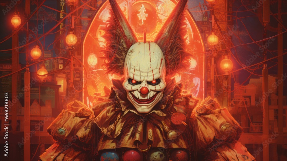 Foto de award winning Japanese vintage poster for halloween, detail ...