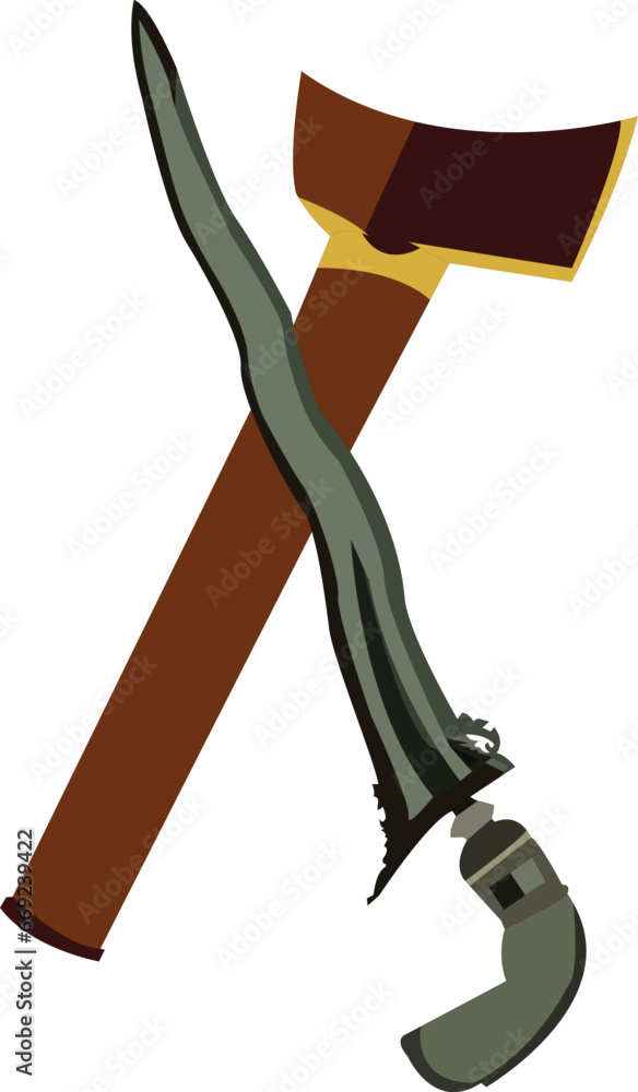 The keris is a traditional weapon originating from Java, Indonesia, the ...