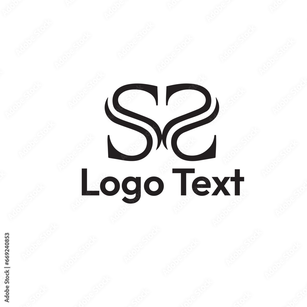 SS logo lettermark monogram, ss logo symbolic vector, ss logo alphabet ...