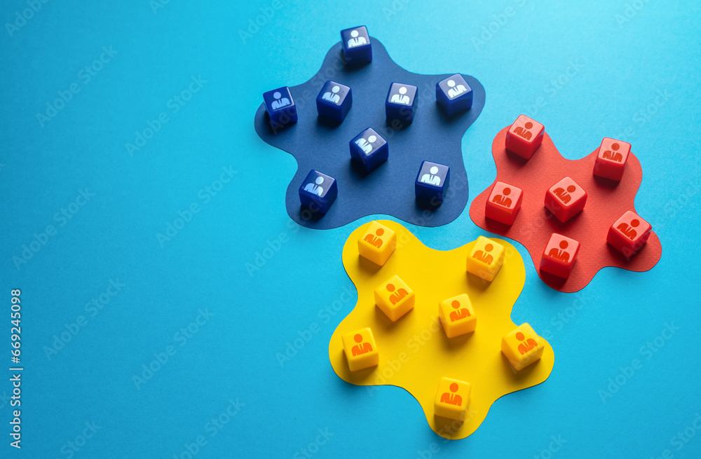 Political forces and teams. Rivalry and competition. Influence and ...