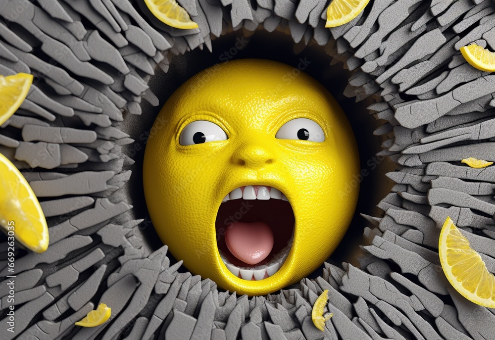 Shocked, scared or startled emoji with mouth wide open and eyes bulging ...