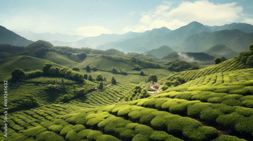 Ancient tea gardens of Yunnan Province, where Pu-erh tea trees thrive ...