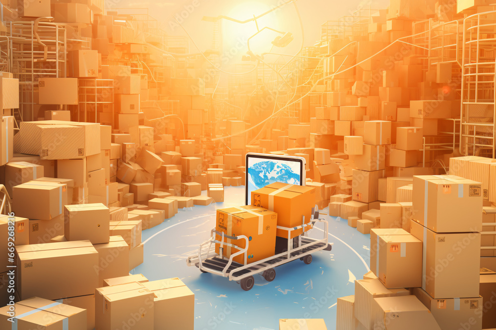 Warehouse | Supply Chain Management Stock Illustration | Adobe Stock Warehouse | Supply Chain Management Stock Illustration | Adobe Stock