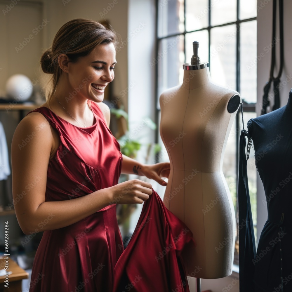 Sewing fashion designer constructor , work on the creation of clothes ...