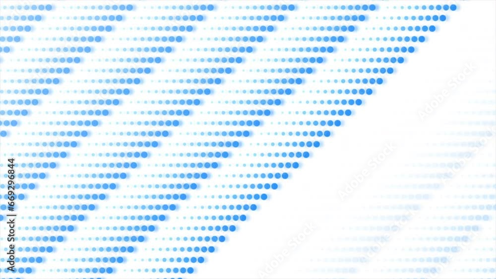 Abstract blue dotted lines geometric tech background. Seamless looping ...