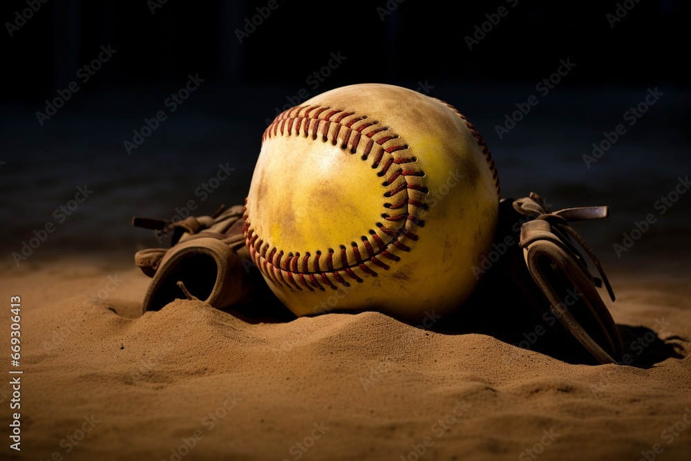 Softball Baseball. team sport with a ball, Fast pitch, Slow pitch, An ...