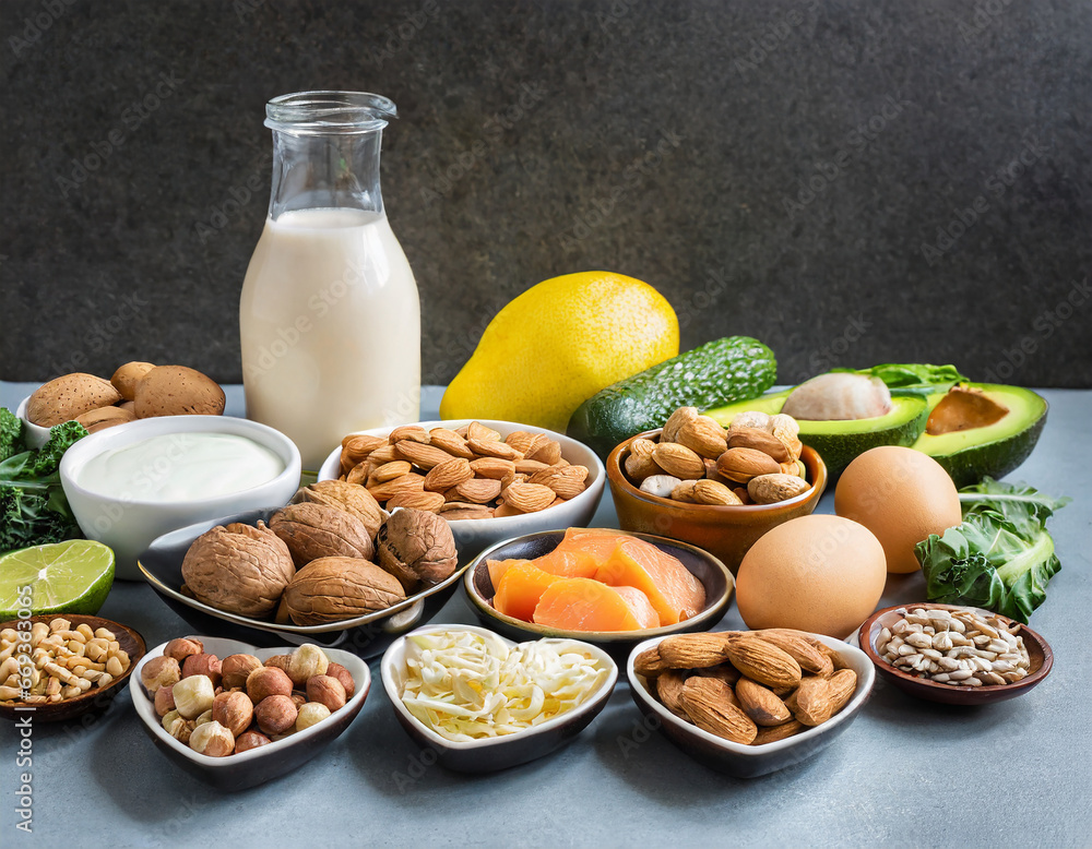 Nutritious health food high in essential fatty acids of healthy lipids ...