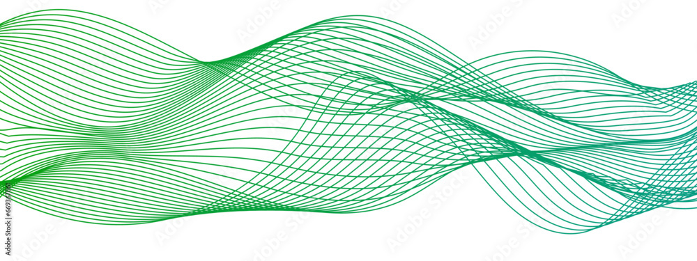 Abstract colorful wave circle line on transparent background modern ...