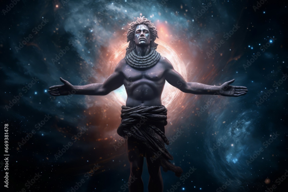 Erebus greek god. Art entry darkness war fantasy. Generate AI Stock ...