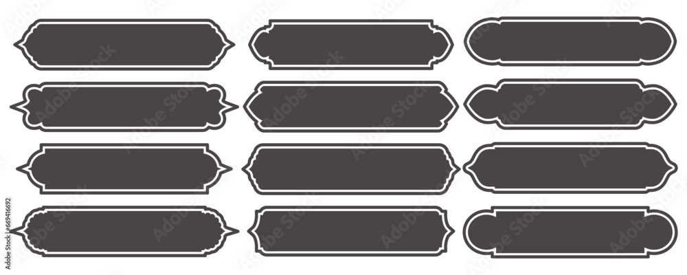 Islamic window frame. Vector Indian and Arabic design with ornament for ...