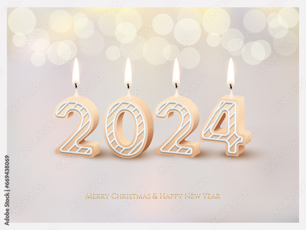 2024 New Year and Merry Christmas holiday party celebrating, 2024 ...