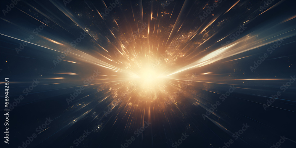 explosion of light,Laser beams and explosions abstract black hole in ...