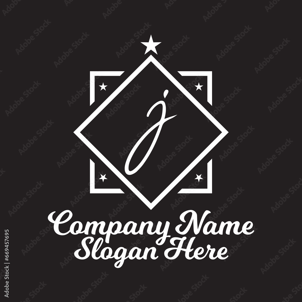 Abstract Fashion font alphabet j. Minimal modern urban fonts for logo ...