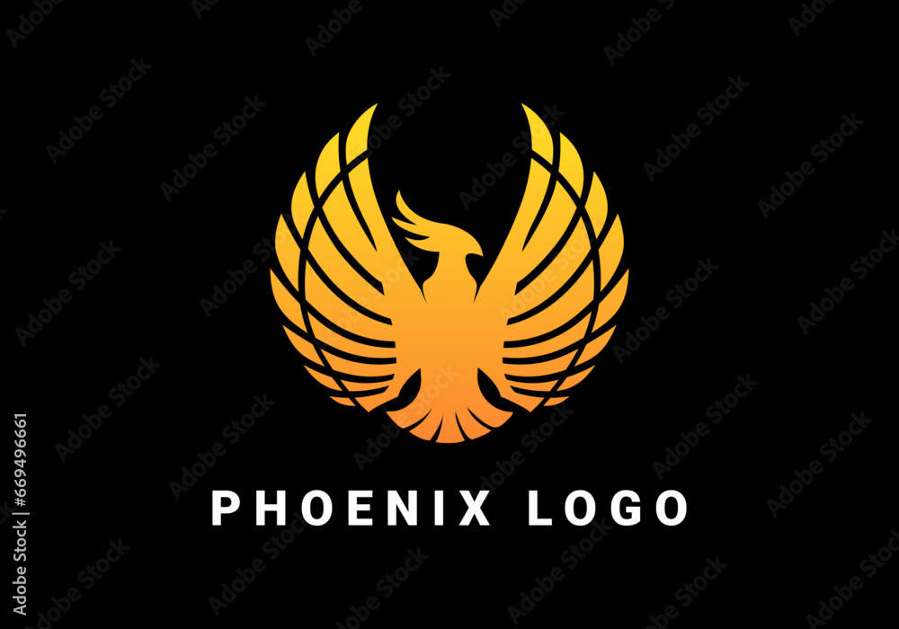 mythology, orange, phoenix, phoenix logo, rebirth, red, regal, royal ...