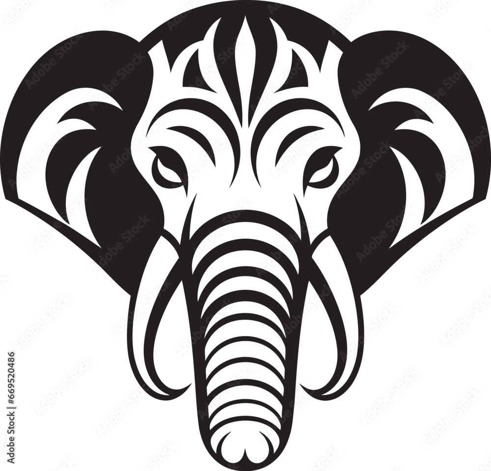 Elephant Logo with Calligraphic Font A Symbol of Luxury and ...