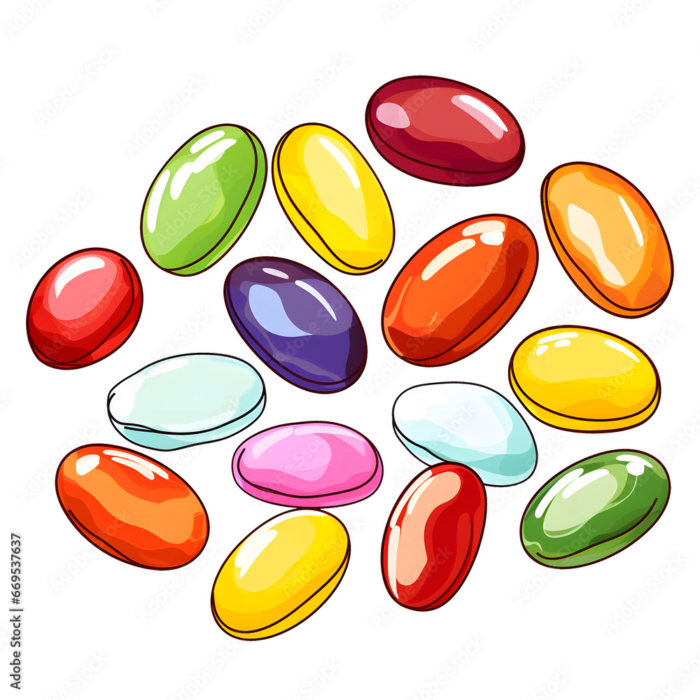 cartoon clipart of Jelly Beans, easter clipart, celebration clipart ...