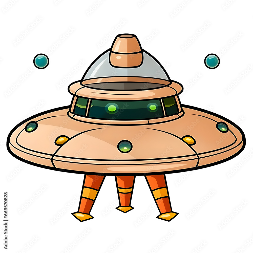 cartoon clipart of UFO (Unidentified Flying Object), aliens clipart ...