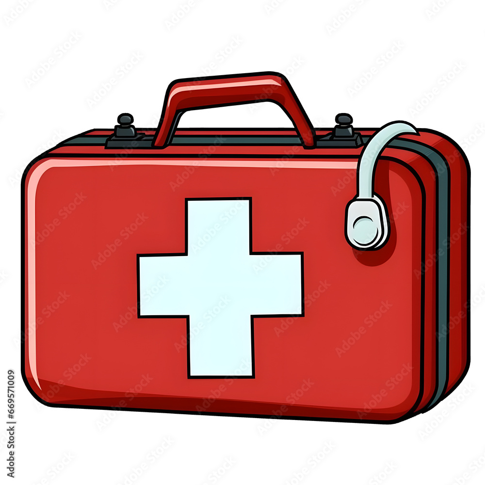 cartoon clipart of First aid kit, ambulance clipart , transparent ...
