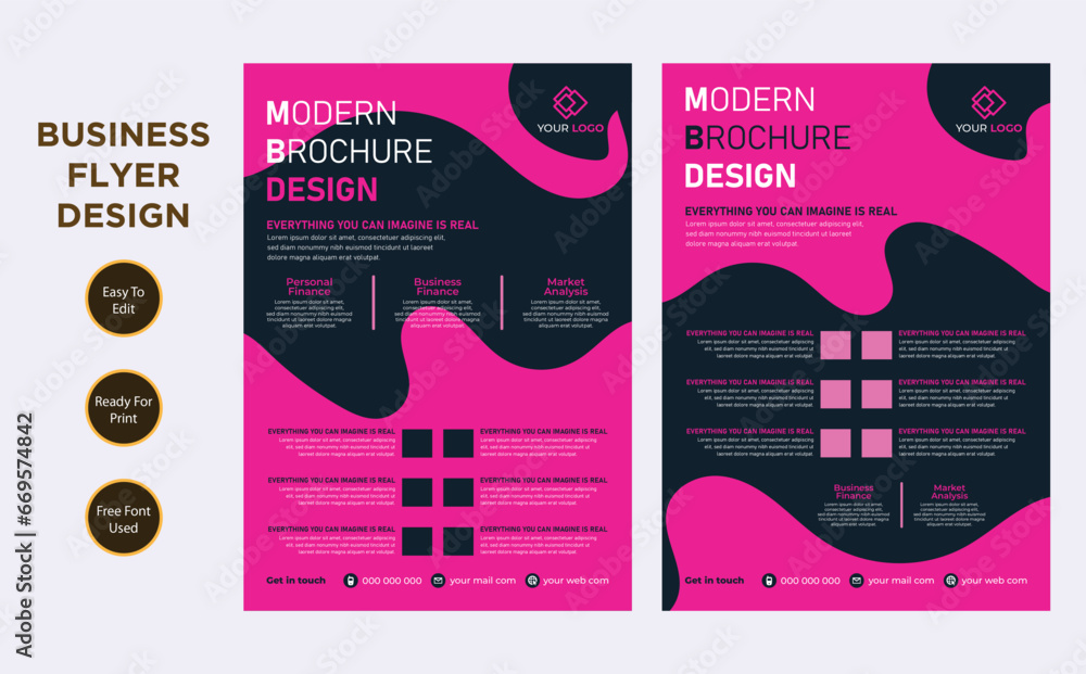 Corporate business flyer template design. Template vector design for ...