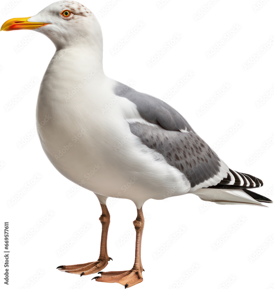 seagull transparent background PNG clipart Stock Illustration | Adobe Stock