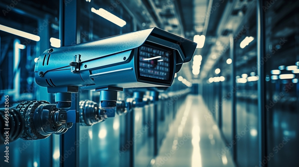 Illustration of a video surveillance camera. Monitoring, security ...