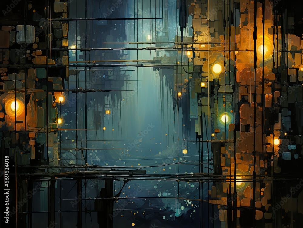 AI-generated illustration of a scene in a war-torn city, with ruined ...