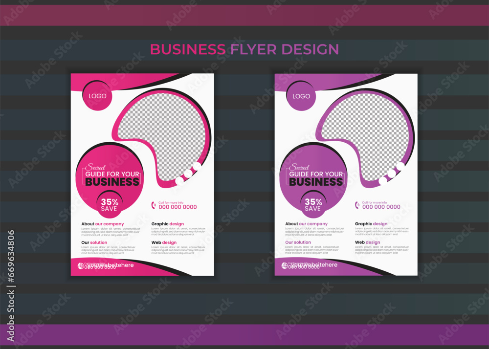 Business Flyer Corporate Flyer Template vector illustration template in ...