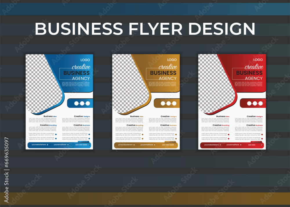 Business Flyer Corporate Flyer Template vector illustration template in ...