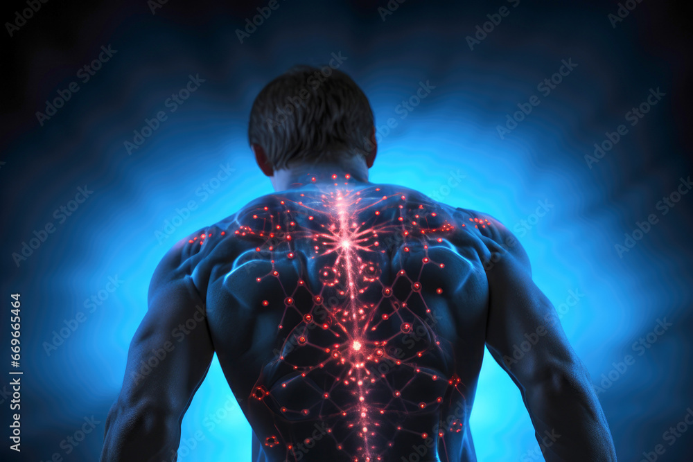 An illustration of the human spine, the backbone of our anatomy ...