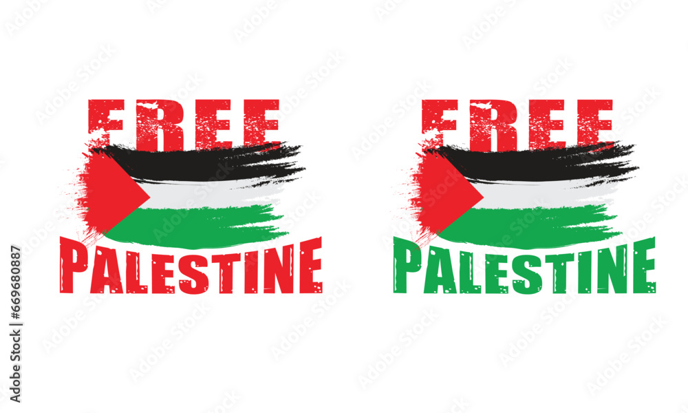 Free Palestine brush vector design. Free Palestine, Save Palestine ...