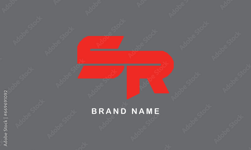 SR SRP SSPR SPR SP creative brand minimal logo design Stock Vector ...