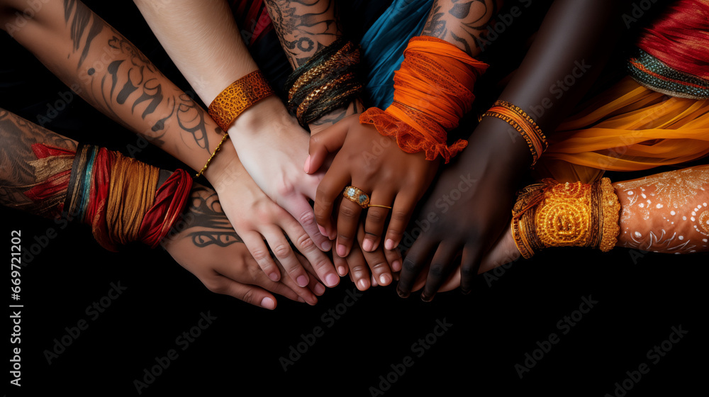 Cores da Unidade: Respeito à Diversidade Humana, AI Generative Stock ...