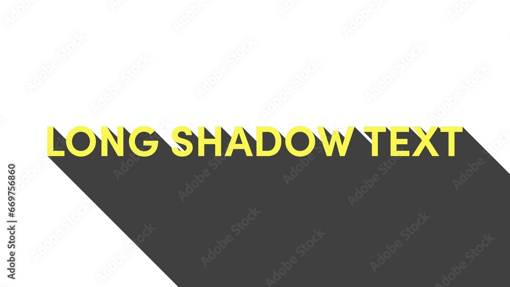 Long Shadow Text Stock Template | Adobe Stock