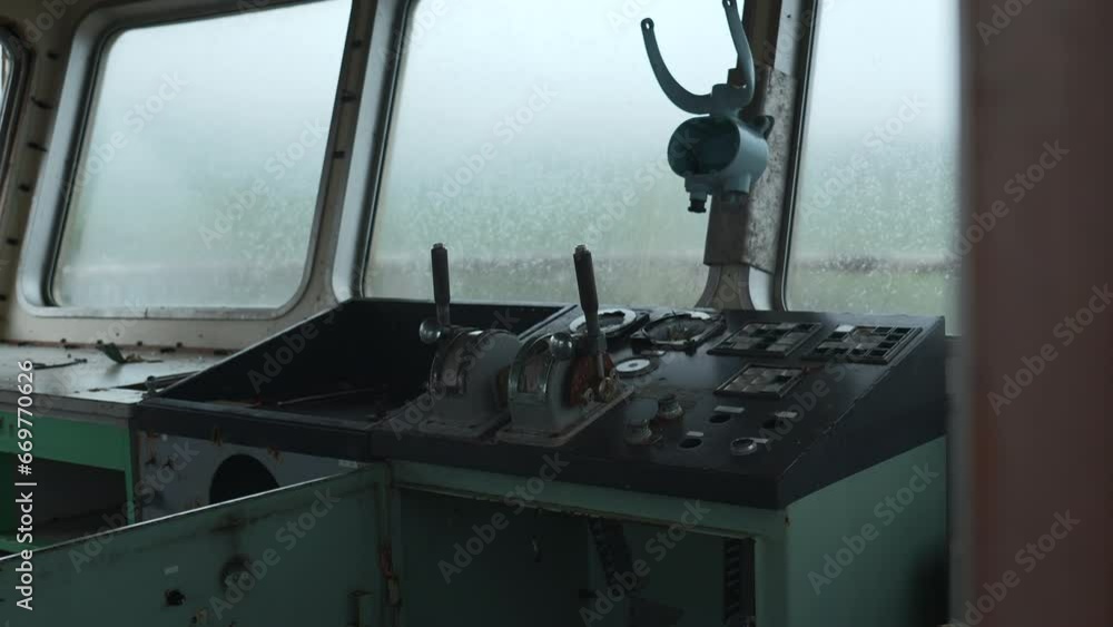Parts of abandoned fishing boat. Clip. Abandoned boat with rusty parts ...
