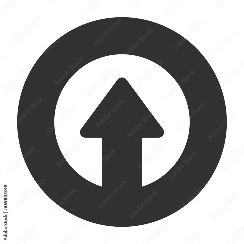 Up Arrow Vector Solid Icon. Up icon symbol. Up Arrow icons. Up Arrow ...
