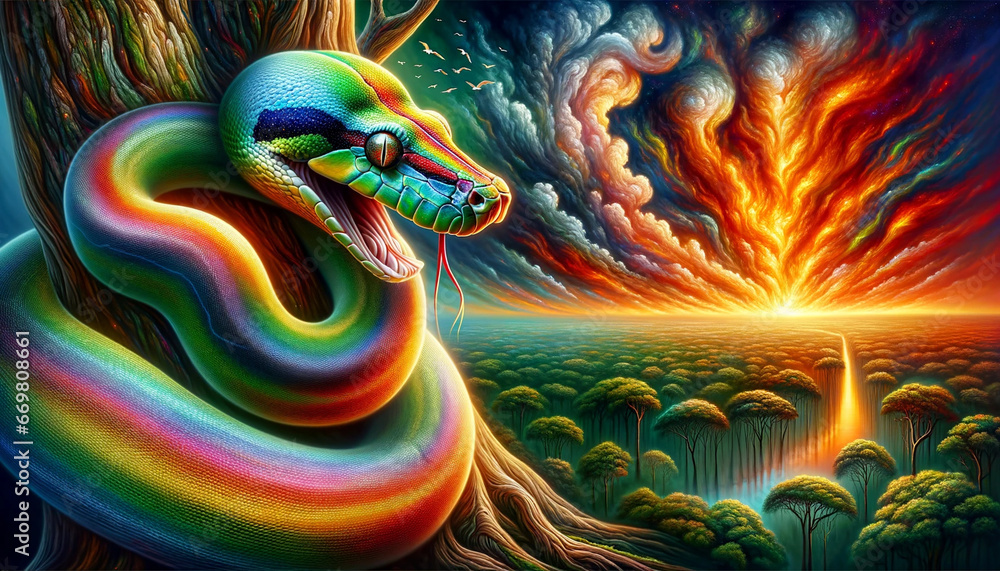 Amazon Rain-Forest Fires and Their Impact on The Rainbow Boa Stock ...
