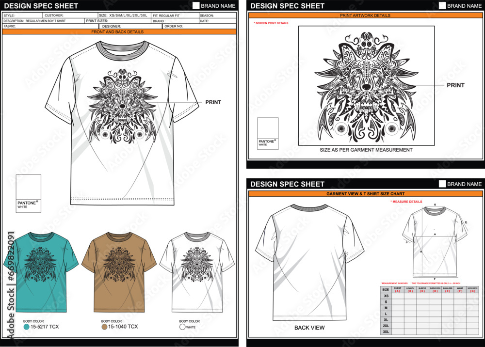 WOLF DESIGN STREETWEAR VECTOR DIGITAL DTG DTF HEAT TRANSFER STICKER ...