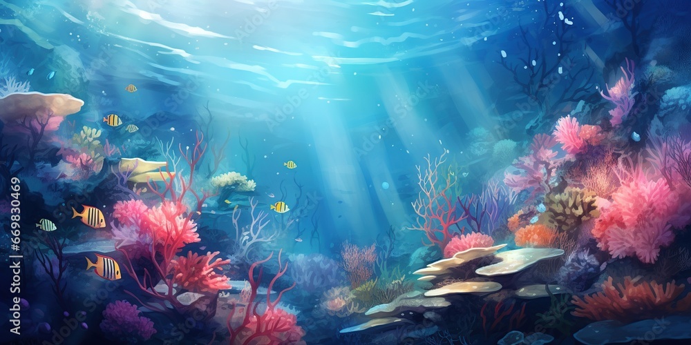 Dreamy Underwater World: An ethereal representation of a surreal ...
