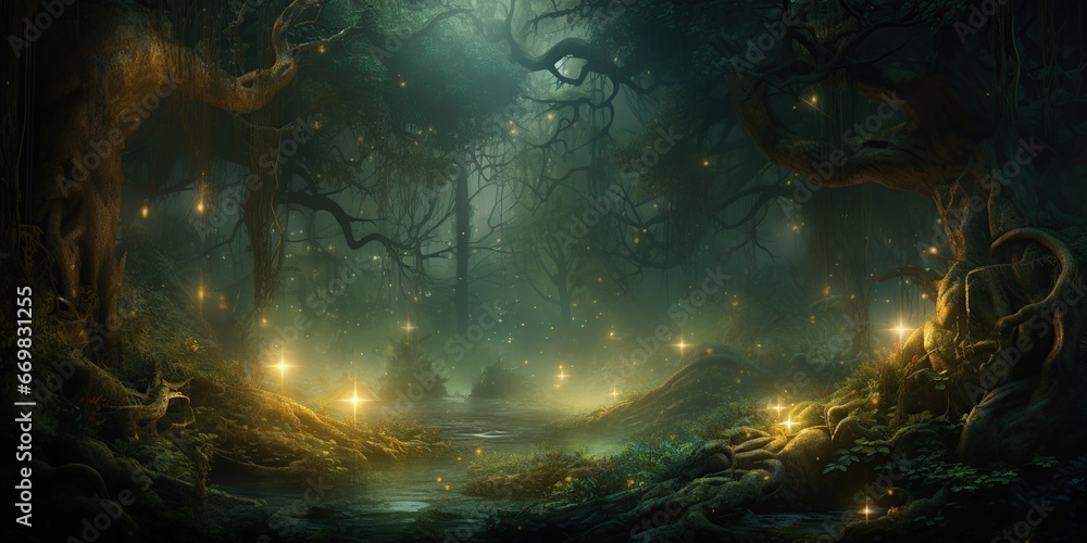 nchanted Enigma of the Forest: An enigmatic representation of a magical ...