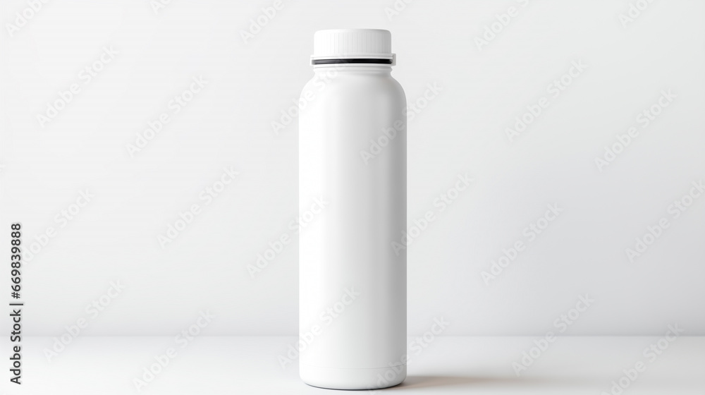 water bottle mock-up isolated on white background Stock Illustration ...