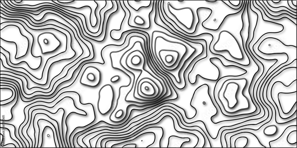 Trending modern abstract paper cut out Contour map background ...