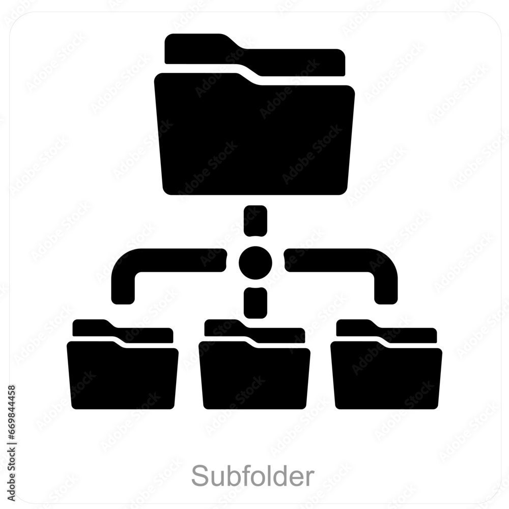 Subfolder and Folder icon concept Stock Vector | Adobe Stock Subfolder and Folder icon concept Stock Vector | Adobe Stock