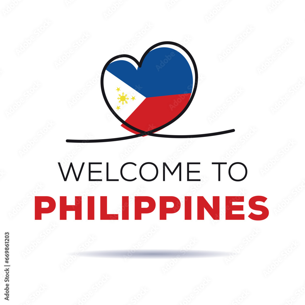 Welcome to Philippines, Vector Illustration. Stock Vector | Adobe Stock